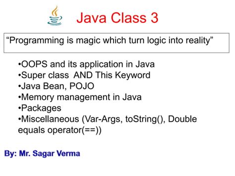 Oops In Java Super And This Keyword Memory Management In Java