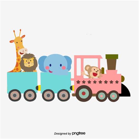 푸른 기차 일러스트 아름다운 손으로 그려진 만화 기차 장식 기차 그림 열차 장난감 Png 일러스트 및 Psd 이미지 무료
