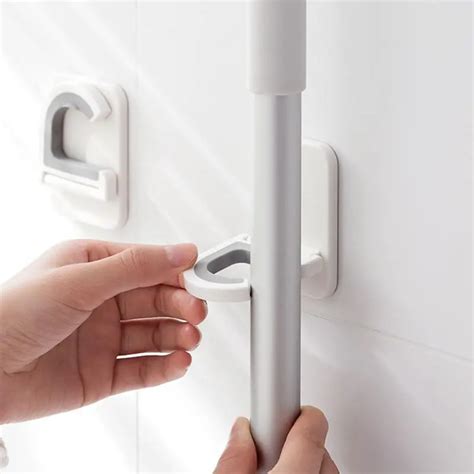 1 шт настенный крючок для швабры бесследный дверной зажим для швабры держатель для вешалки