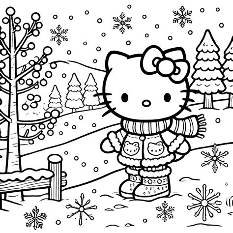 65 Kleuren Hello Kitty Kerstmis Pdf Verlicht De Feestdagen