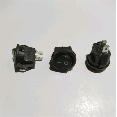 Small Round Switch 2 Pin Mini On Off Shopee Malaysia