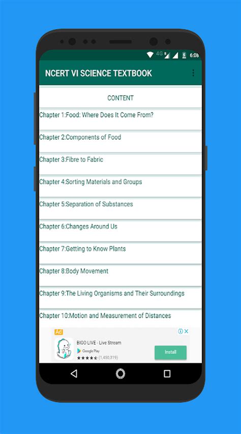 Class Vi Science Textbook Apk Für Android Download