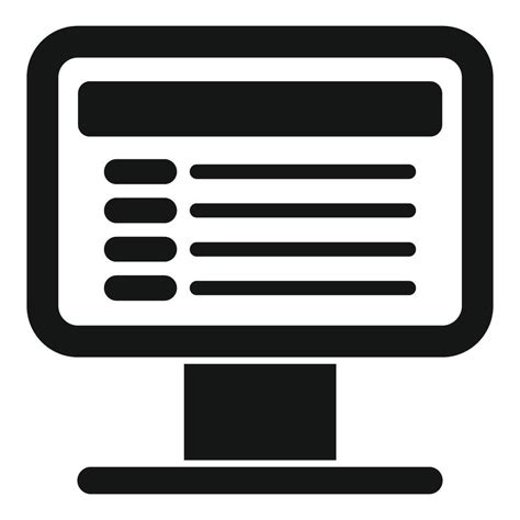 Computer Monitor Displaying Information With Charts And Data 48296126 Vector Art At Vecteezy