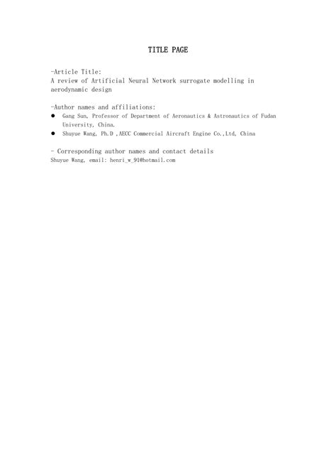 Pdf A Review Of Artificial Neural Network Surrogate Modelling In Aerodynamic Design