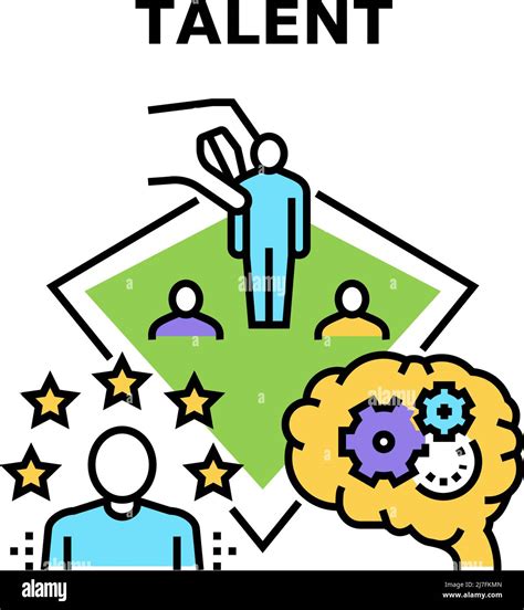 Talent Employee Vector Concept Color Illustration Stock Vector Image