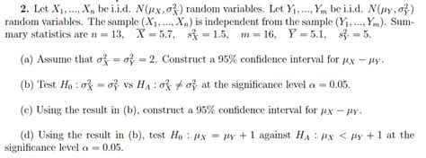 solved 2 let xi xn be i id n ax σ random variables