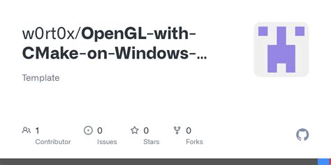Github W0rt0xopengl With Cmake On Windows With Vscode Template Template