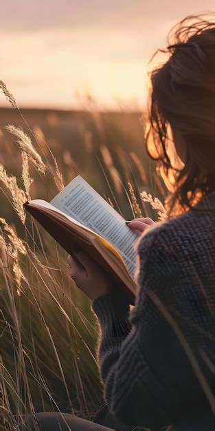 Beach Reader Enjoying Sunshine Premium Ai Generated Image