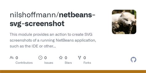 Github Nilshoffmannnetbeans Svg Screenshot This Module Provides An