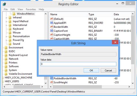 How To Change The Window Border Size In Windows