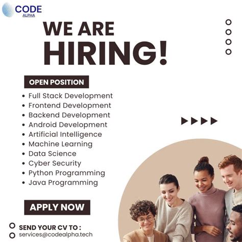 Hiring Internship Fresher Experience Remote Flexible Any