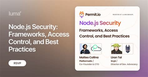 🇺🇦 Michael Antczak On Linkedin Nodejs Security Frameworks Access Control And Best Practices