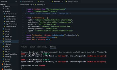 Problem Facing In Firebase Js Issue Cleverprogrammers Cp Disney Plus Clone Github