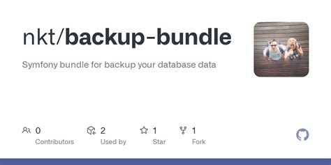 Github Nktbackup Bundle Symfony Bundle For Backup Your Database Data