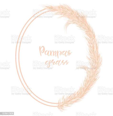 마른 팜파 잔디 프레임 초대장의 장식 보호 스타일의 엽서 벡터 그림입니다 밀에 대한 스톡 벡터 아트 및 기타 이미지 밀 프레임 0명 Istock