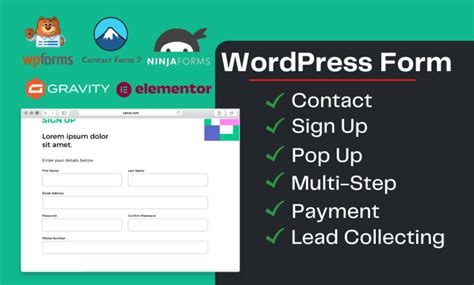 Design Contact Popup Signup Registration Multistep Wp Forms Or Fix By Moudud Fiverr
