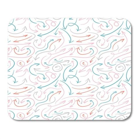 Poglip Blue Line Colorful Curved Arrows On Orange Abstract Brush