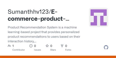 Github Sumanthhv123 E Commerce Product Recommendation System Product Recommendation System
