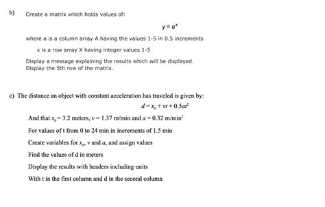 Solved Using The Matlab Editor Create A Script M File Which
