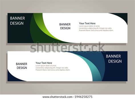 Banner Corporate Web Header Template Vector Stock Vector Royalty Free