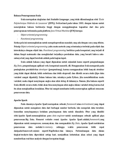 Instalasi Scala Apache Spark Pyspark Pdf
