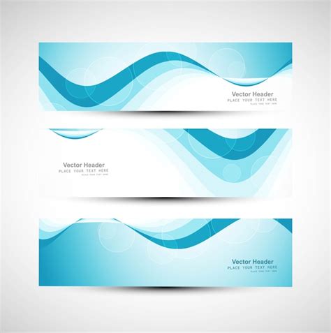 Abstract Header Line Blue Wave Vector Whit Background Vectors Graphic Art Designs In Editable