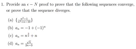 Solved Provide An E N Proof To Prove That The Following Chegg