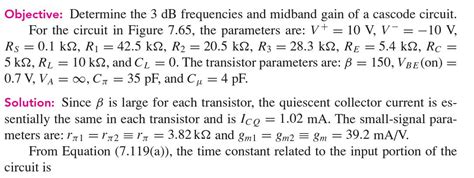 objective determine the 3 db frequencies and midband