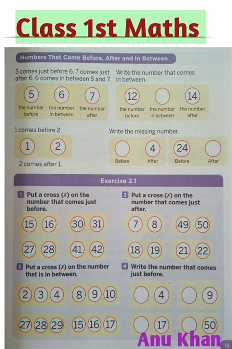 Class 1st Maths Class 1 Maths 1st Grade Math Worksheets 1st Grade Math