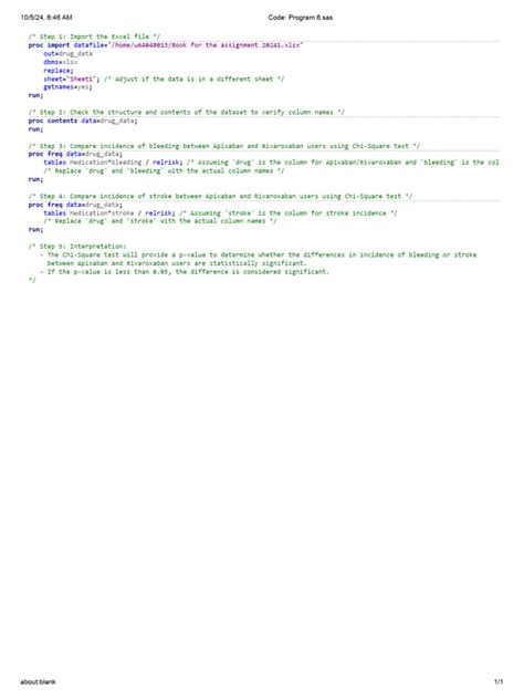 code program 6 sas pdf