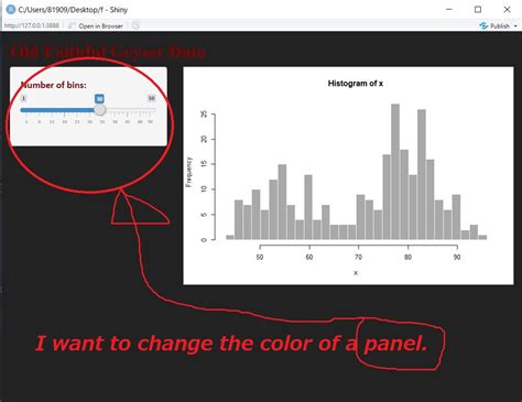R How To Change The Panel Color Stack Overflow