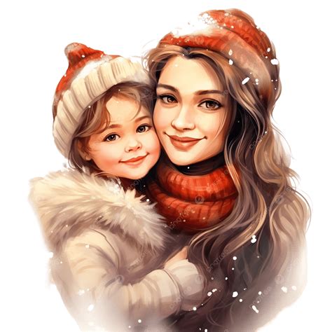 행복한 가족 어머니와 어린 딸이 크리스마스에 포옹 엄마와 딸 크리스마스 가족 젊은 어머니 Png 일러스트 및 이미지 에 대한 무료 다운로드 Pngtree