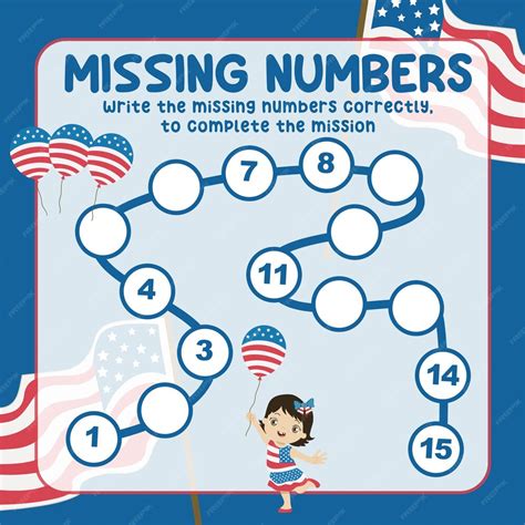 Premium Vector Missing Numbers Write The Answer Correctly Educational Printable Math Worksheet