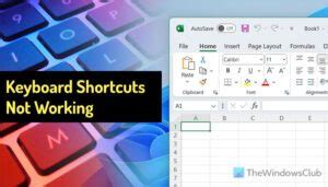 Keyboard Shortcuts Not Working In Excel Fix