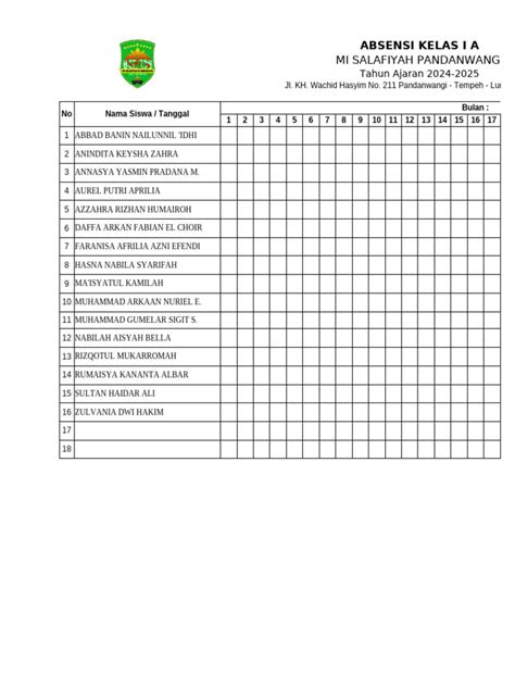 Absensi Siswa 1 Pdf