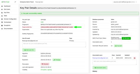 Key Rotation Flowcrypt Docs