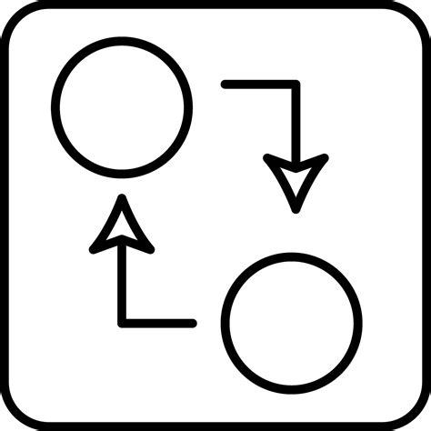 Strategy Diagram Icon Or Symbol In Line Art Vector Art At Vecteezy