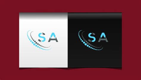 Modelo De ícone De Vetor De Design De Logotipo Moderno Inicial Sa