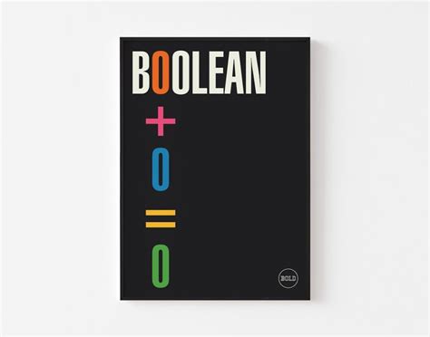 boolean poster print mid century modern herbert leupin ibm paul rand
