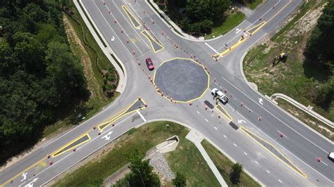 Modular Roundabout Installation Under Way At Bailey Bridge Road