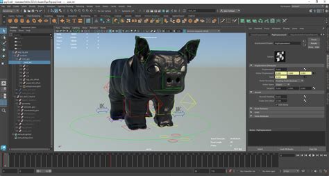 vector displacement on skinned mesh autodesk community