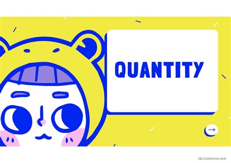 Quantity Power Point English Esl Powerpoints