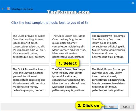 free how to set cleartype text in windows 10 for art design