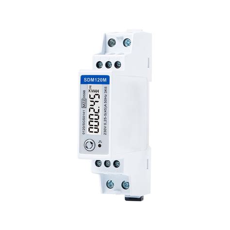 sdm120m rs485 modbus dlt645 din rail single phase multi function energy