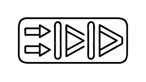 Media Player Fast Forwardrewind Controls Vector Design Generative Ai