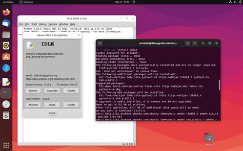 how to install idle python ide in ubuntu and other linux