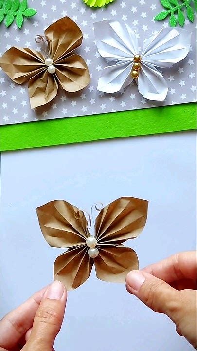 Самый ПРОСТОЙ СПОСОБ как сделать бабочку из бумаги Diy бабочка Shorts Youtube