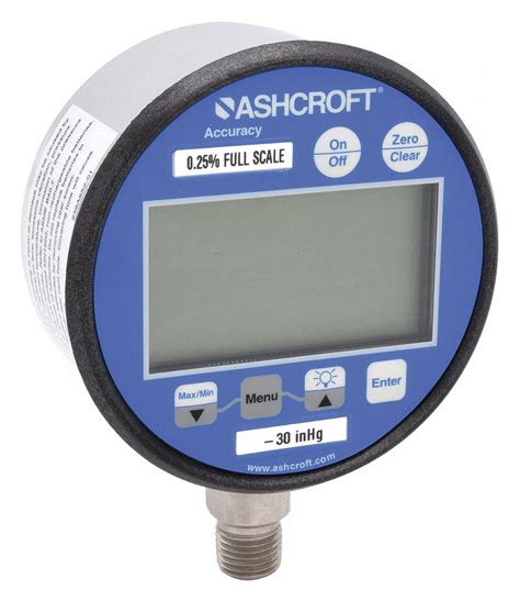 Ashcroft Test Pressure Gauge 14 5 To 0 In Hg Digital Test Vacuum