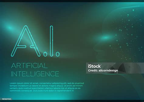Ai 인공 지능 Ai 디지털 두뇌 로봇 공학 개념 다각형으로 만든 인간의 얼굴입니다 일러스트 벡터 0명에 대한 스톡 벡터 아트