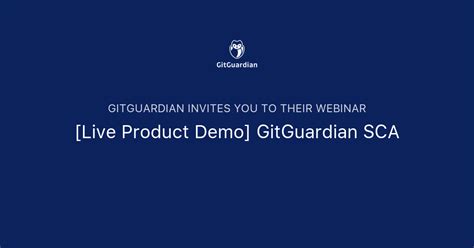 [live Product Demo] Gitguardian Sca Gitguardian